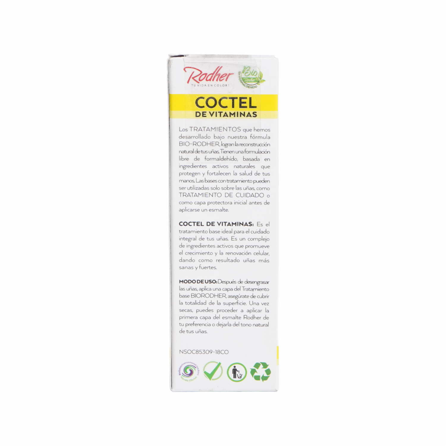 Tratamiento De Uñas Coctel De Vitaminas RODHER 12 Ml - Megamaxi