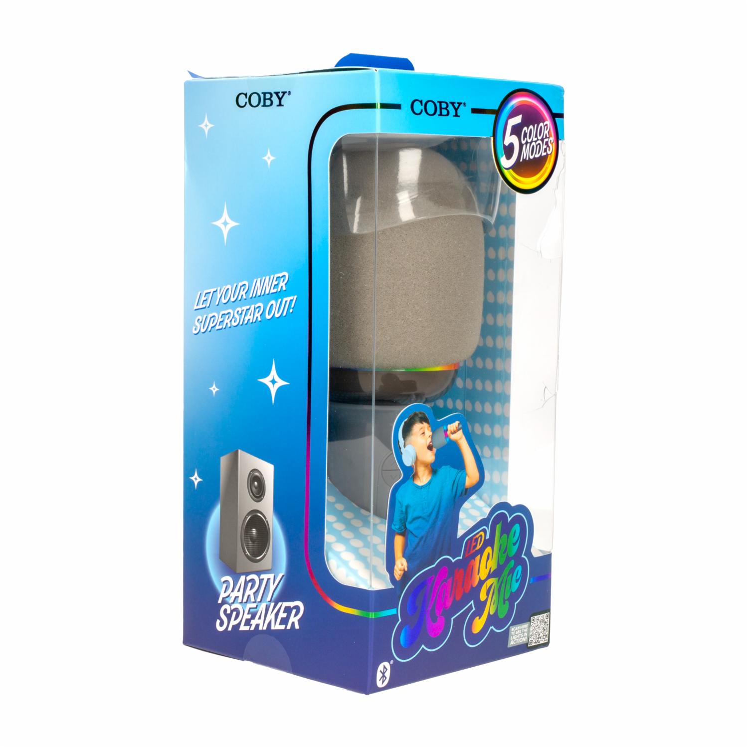 Micrófono Karaoke Con Audífonos COBY Bluetooth - Megamaxi