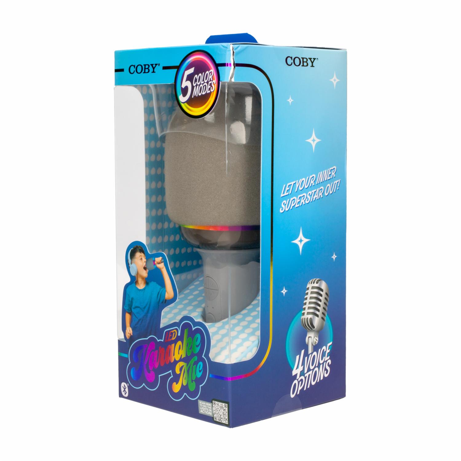 Micrófono Karaoke Con Audífonos COBY Bluetooth - Megamaxi