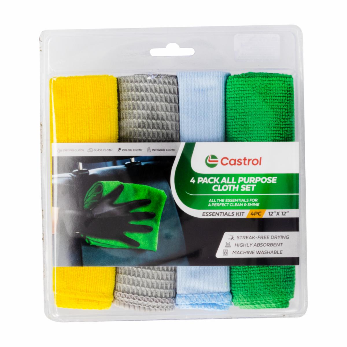 Paños De Poliéster CASTROL 4 Piezas - Megamaxi