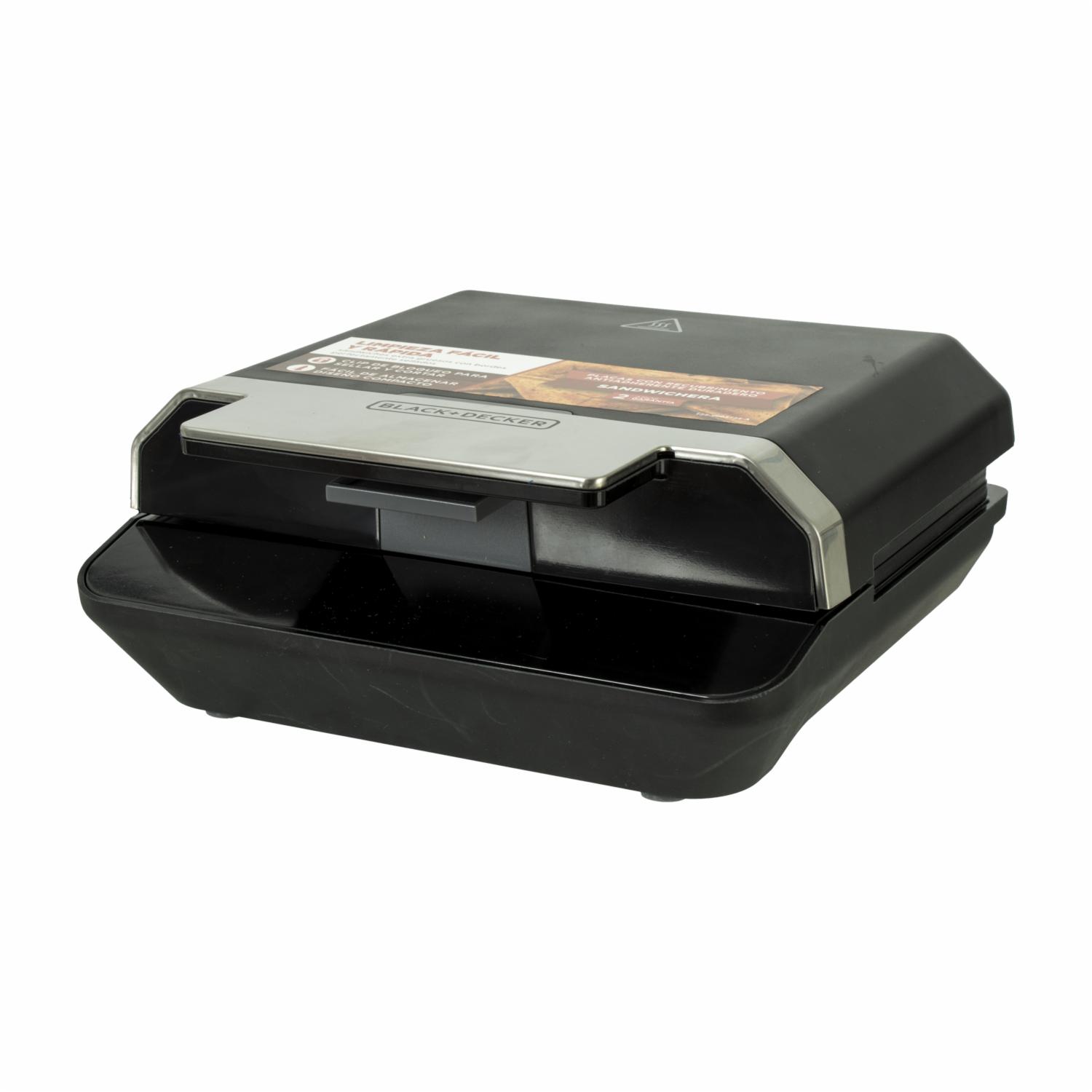 Sanduchera 750W SM602F-1BDLA BLACK & DECKER 2 Panes - Megamaxi