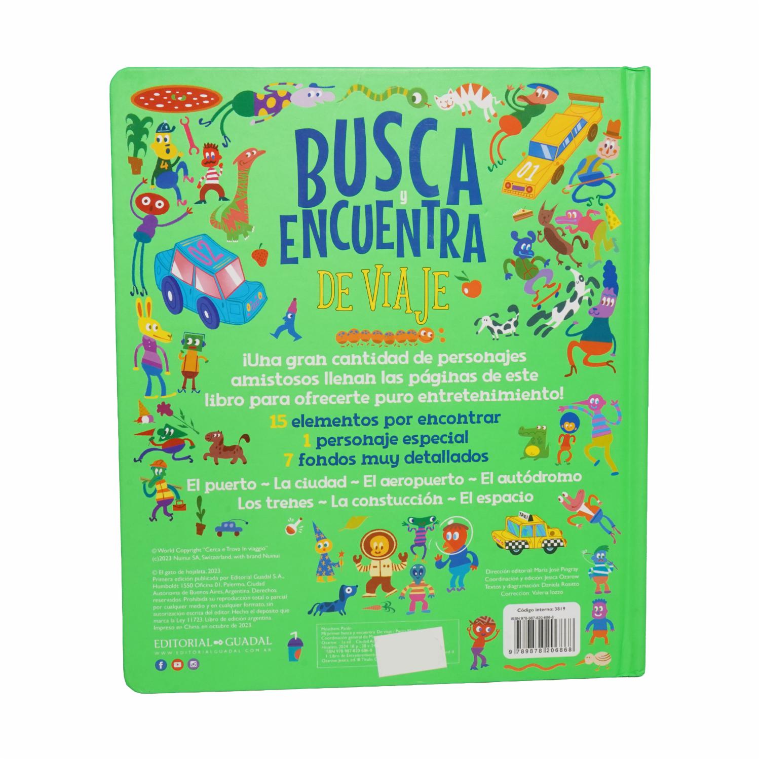 Libro Mi Primer Busca Y Encuentra Viajes GUADAL 25 Páginas - Megamaxi